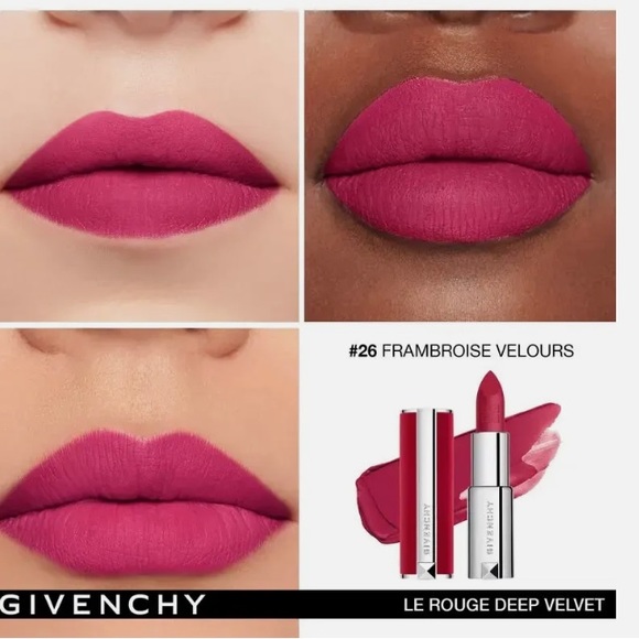 Givenchy | Makeup | Givenchy 26 Framboise Velours Le Rouge Deep Velvet Matte Lipstick | Poshmark
